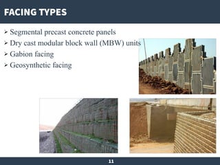 Principles and design concepts of reinforced soil walls | PDF
