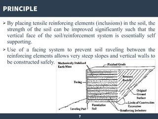 Principles and design concepts of reinforced soil walls | PDF