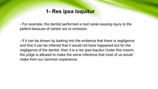 PRINCIPLES AND DOCTRINES IN DENTAL MALPRACTICE.pptx