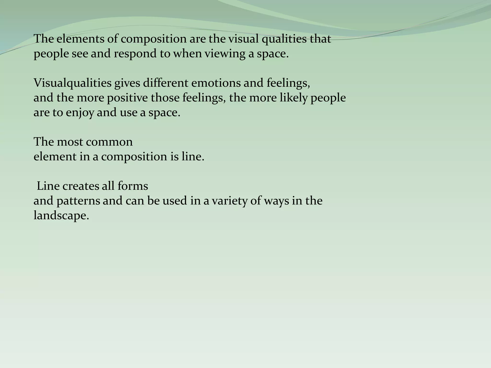 Principles and elements of landscape design | PPTX