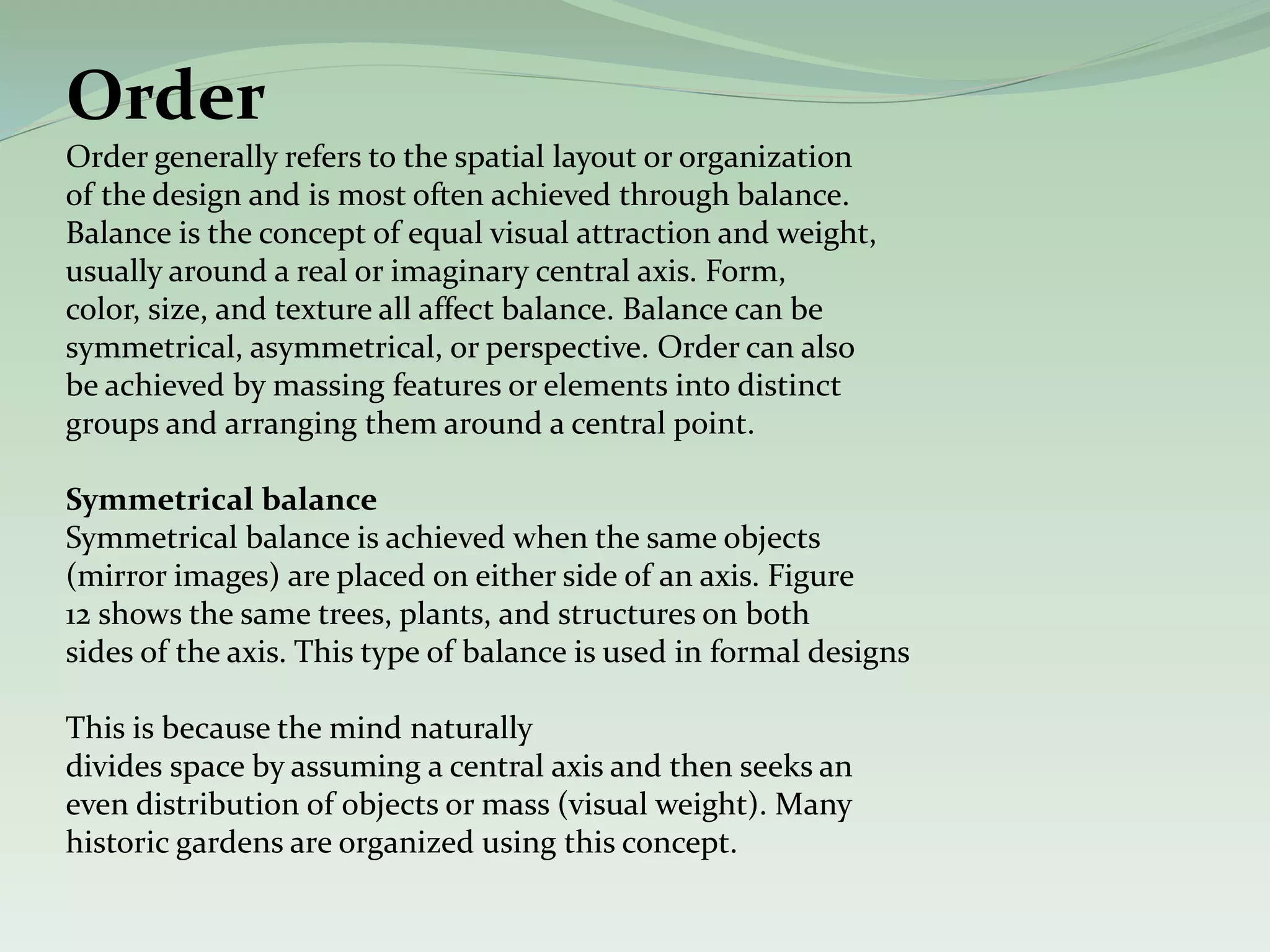 Principles and elements of landscape design | PPTX