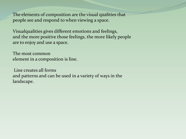 Principles and elements of landscape design | PPTX