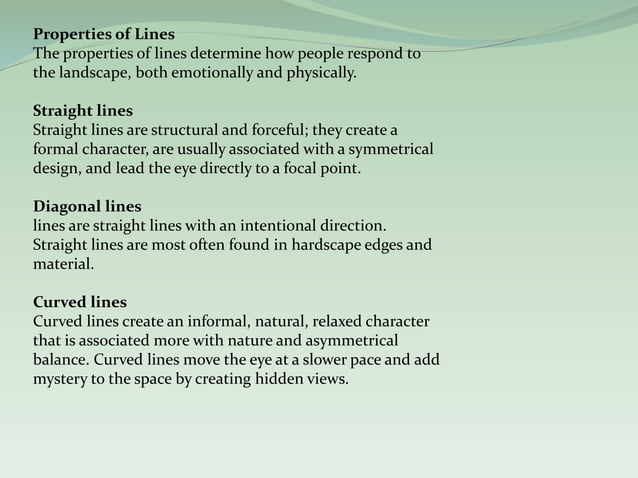 Principles and elements of landscape design | PPTX