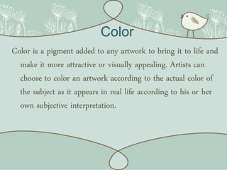 Principles and elements applied in comic art | PPTX