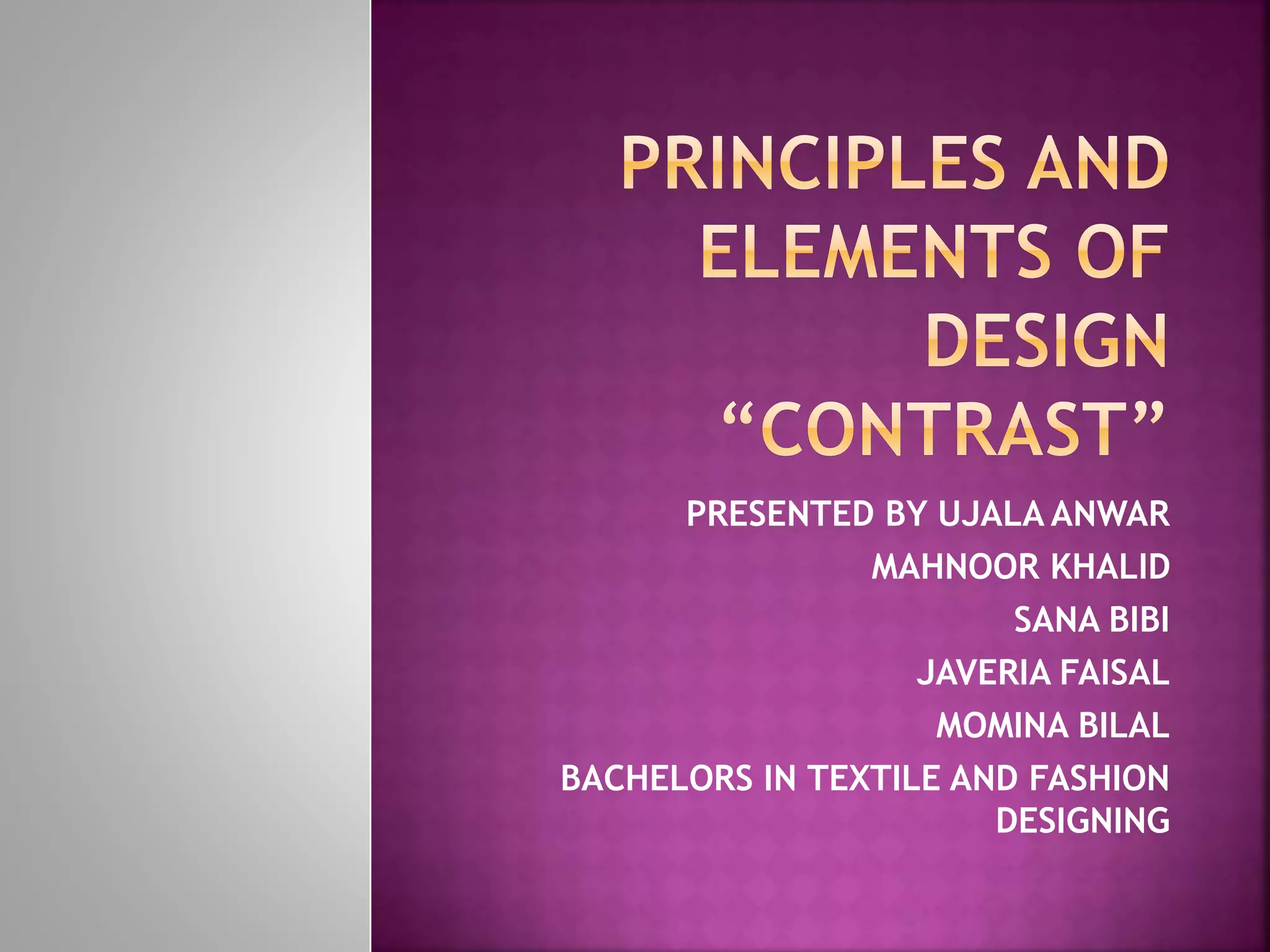 Principles and elements of design | PPT