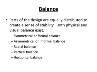Principles and Elements of Design.pptx | Design | Fine Art