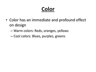 Principles and Elements of Design.pptx | Design | Fine Art