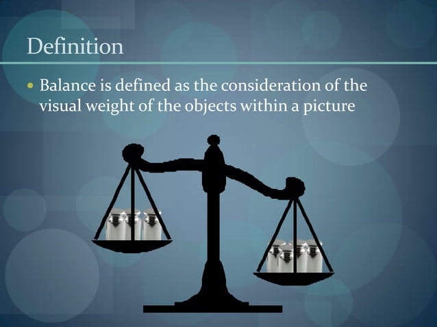 Principles and elements of design --balance | PPTX