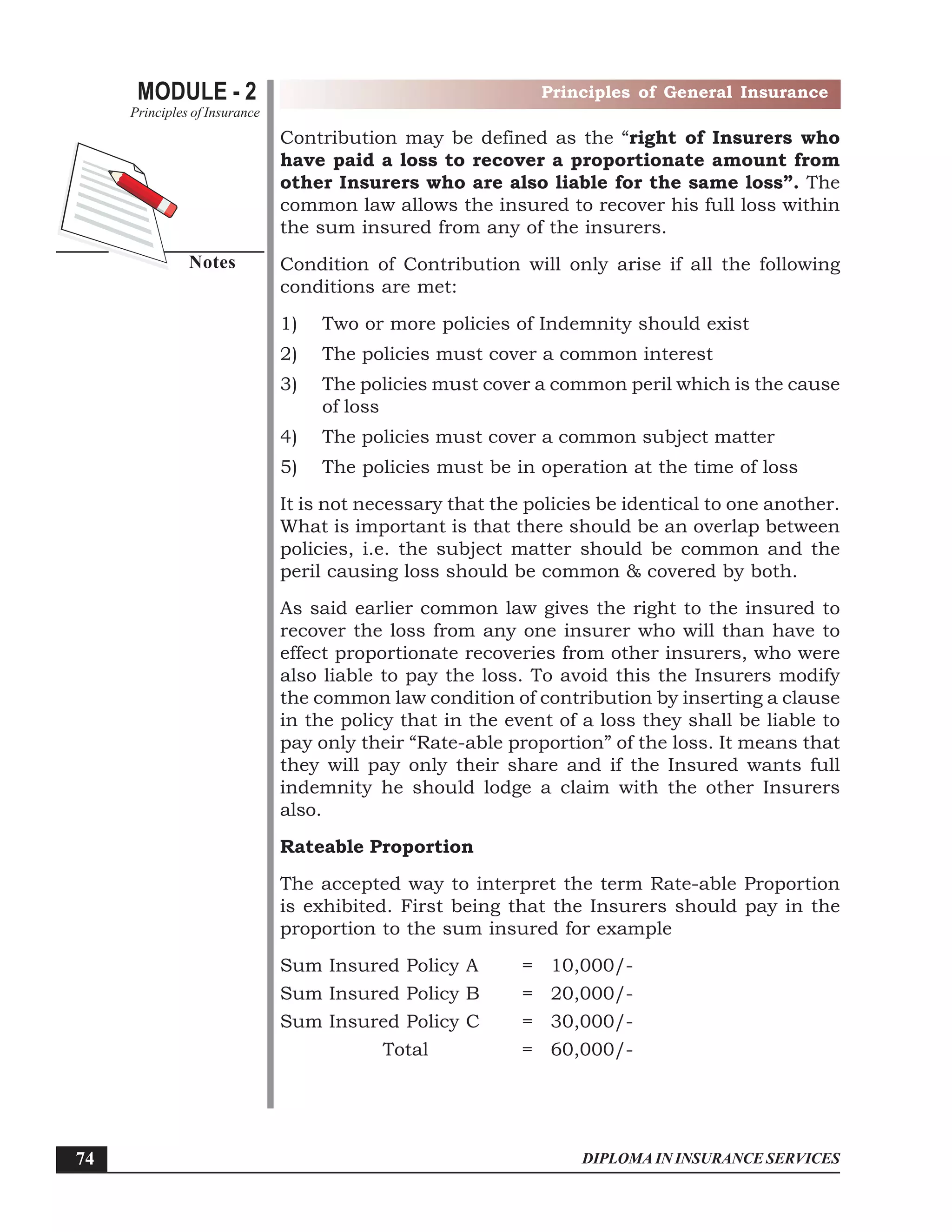 Principles and fundamentals of general insurance | PDF