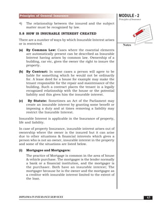 Principles and fundamentals of general insurance | PDF