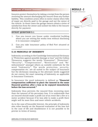 Principles and fundamentals of general insurance | PDF