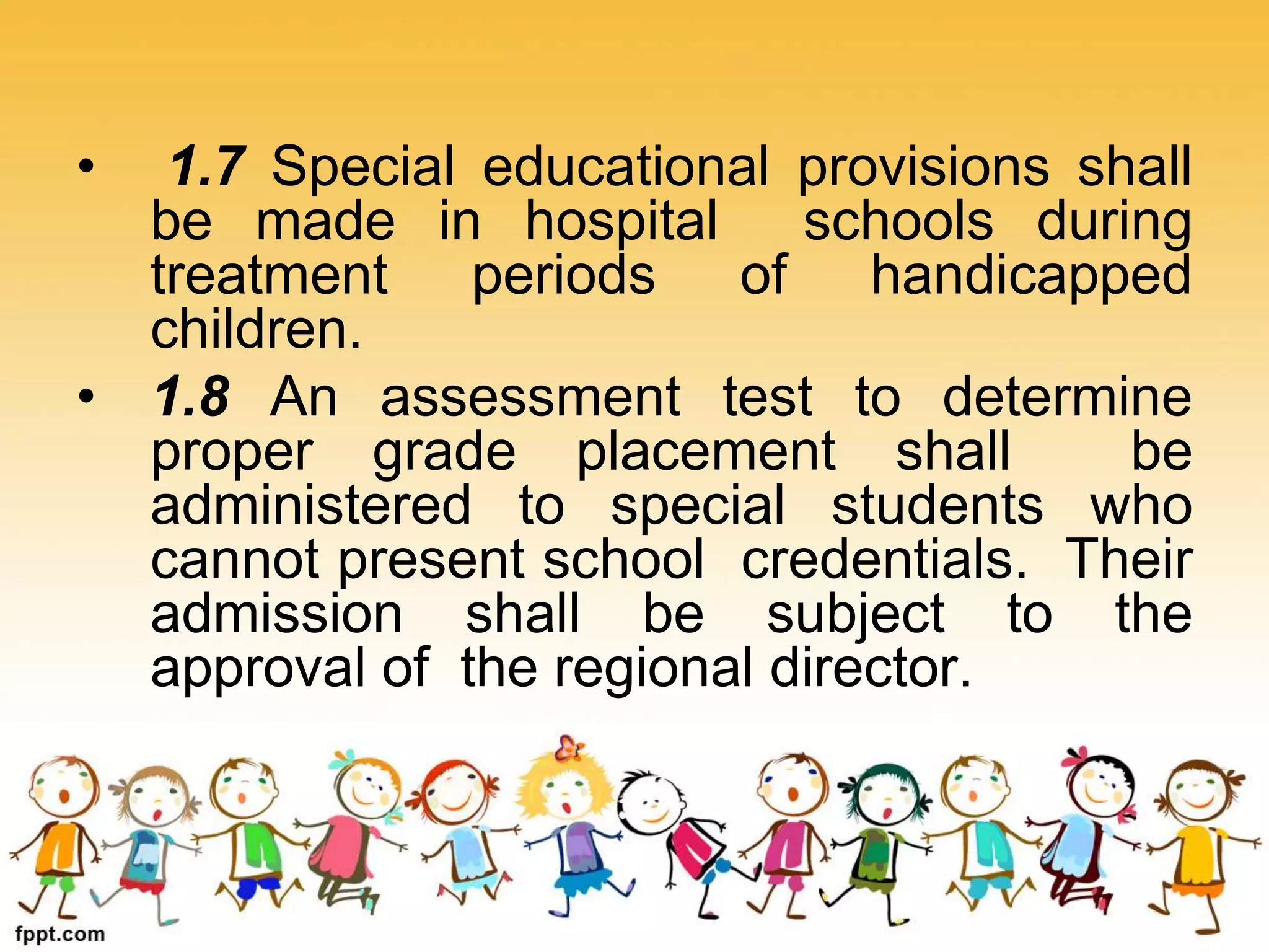 PRINCIPLES AND GUIDELINES FOR SPED IN THE PHILIPPINES | PPTX