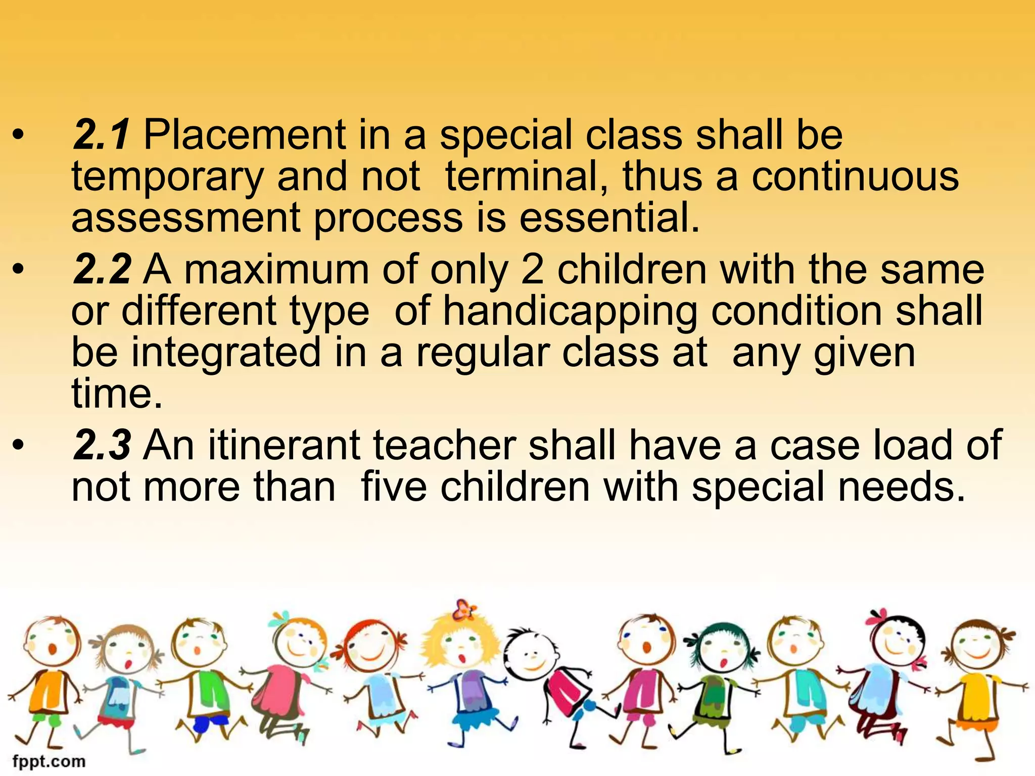 PRINCIPLES AND GUIDELINES FOR SPED IN THE PHILIPPINES | PPTX