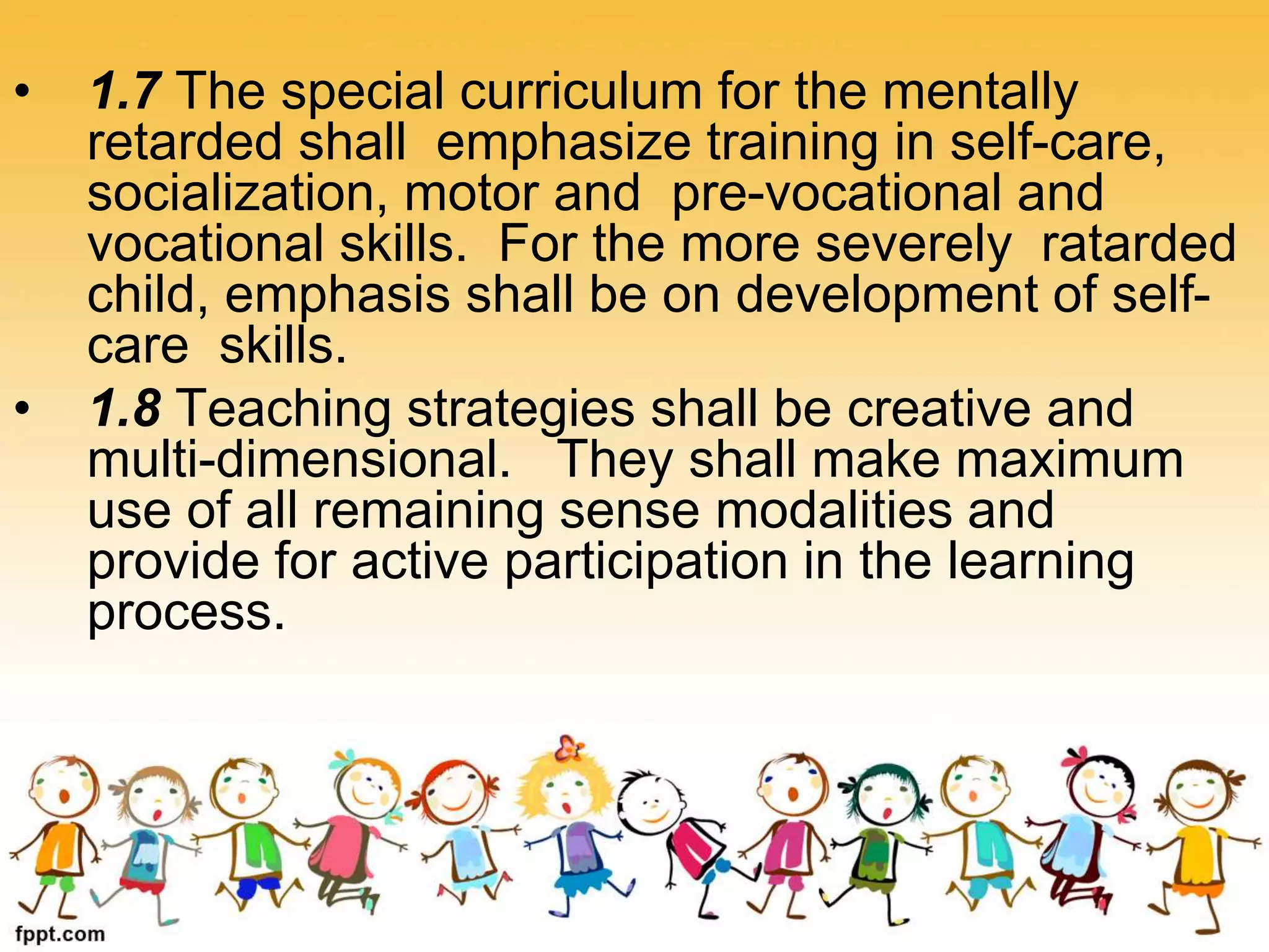 PRINCIPLES AND GUIDELINES FOR SPED IN THE PHILIPPINES | PPTX