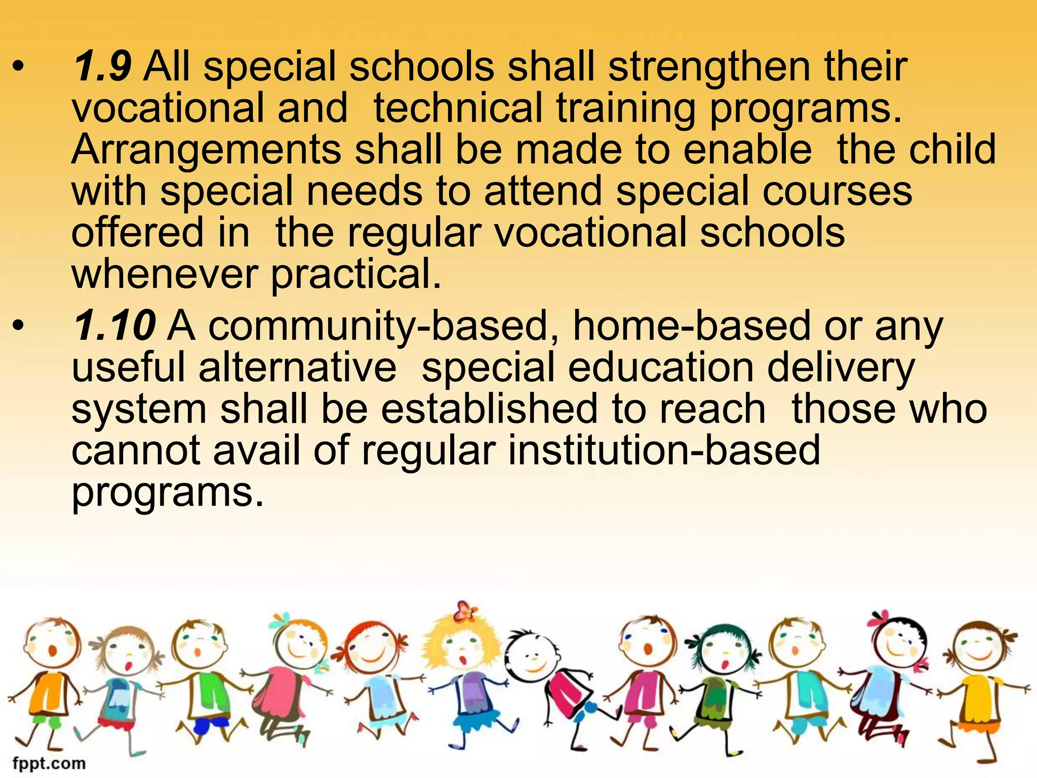 PRINCIPLES AND GUIDELINES FOR SPED IN THE PHILIPPINES | PPTX