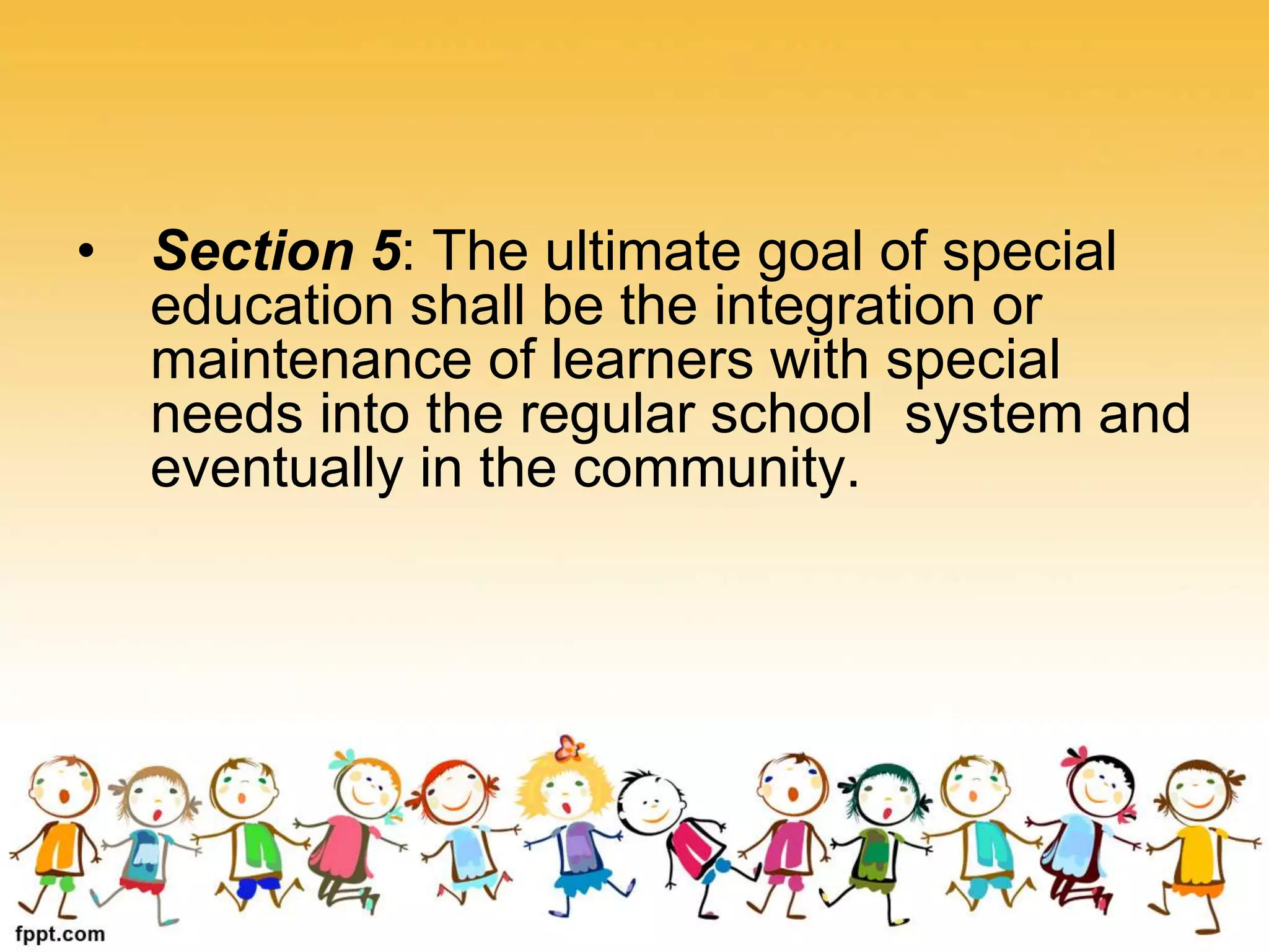 PRINCIPLES AND GUIDELINES FOR SPED IN THE PHILIPPINES | PPTX