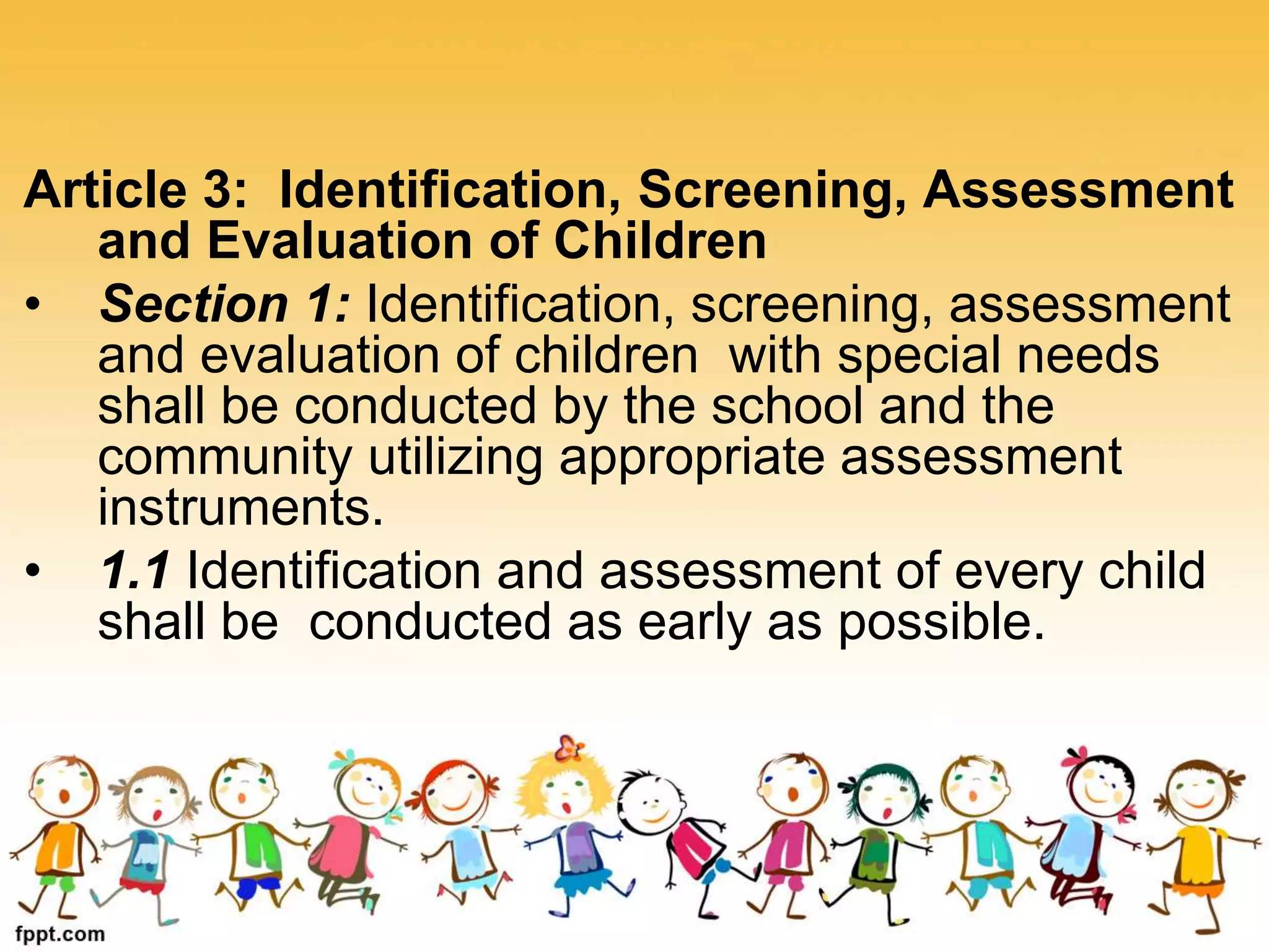 PRINCIPLES AND GUIDELINES FOR SPED IN THE PHILIPPINES | PPTX