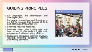 PRINCIPLES AND GUIDELINES OF AN EFFECTIVE LANGUAGE ARTS AND ...