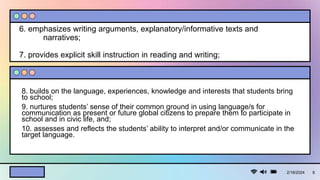 PRINCIPLES AND GUIDELINES OF AN EFFECTIVE LANGUAGE ARTS AND ...