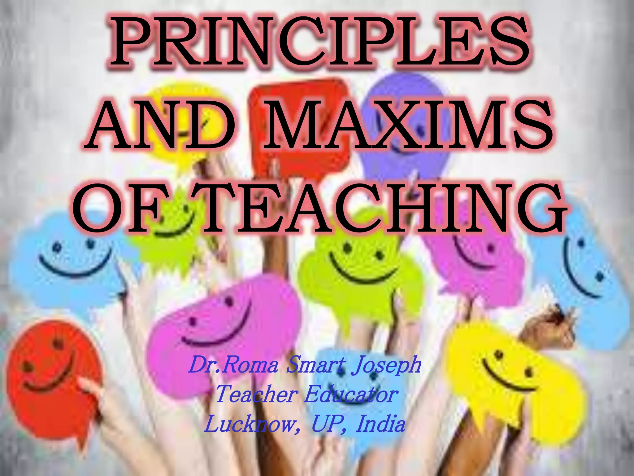 Principles and maxims of teaching | PPTX