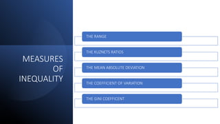 Principles and measures of inequality (1) | PPTX