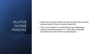 Principles and measures of inequality (1) | PPTX