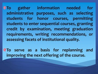 roles of evaluation | PPTX