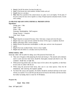 Principles And Methods For Food Preservation | PDF