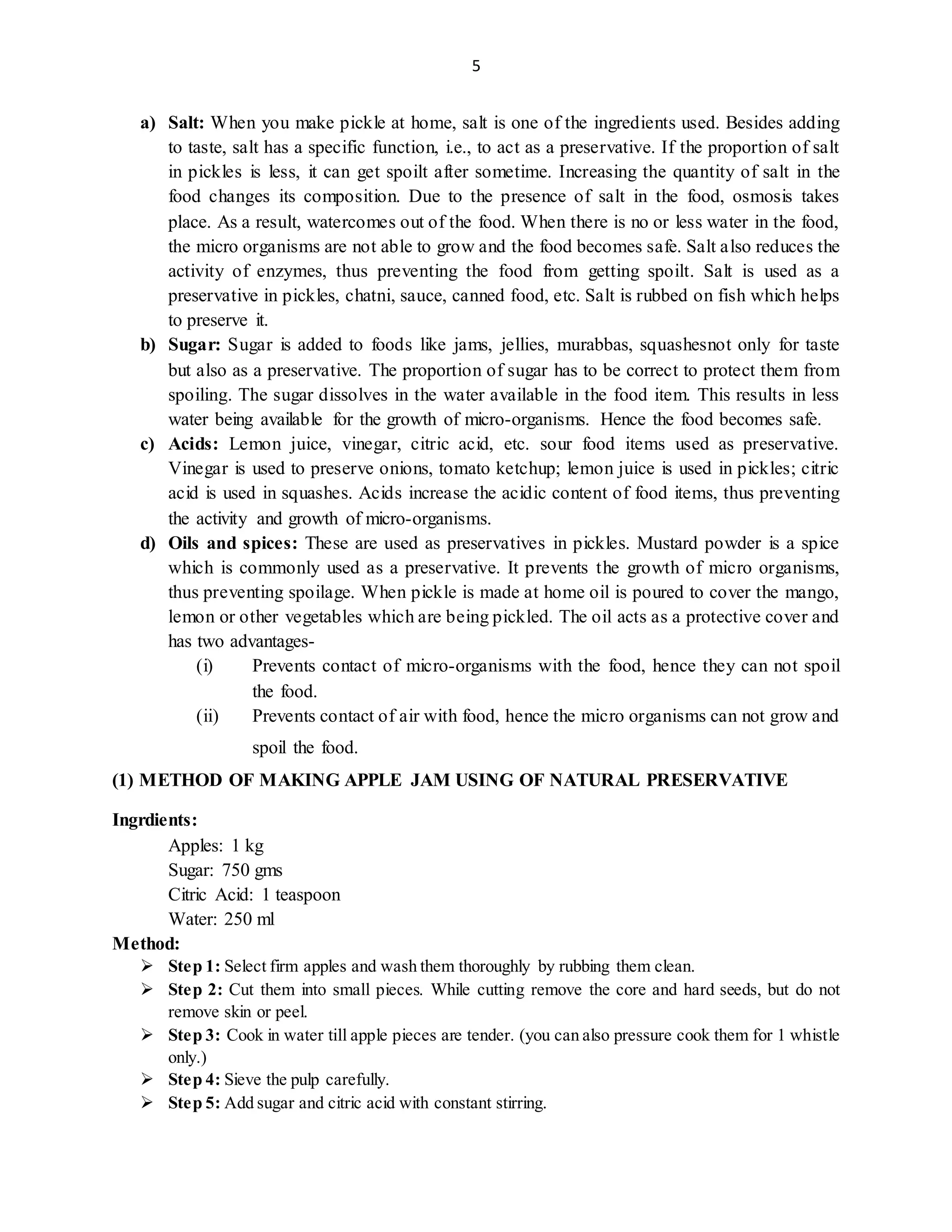 Principles and methods for food preservation | DOCX