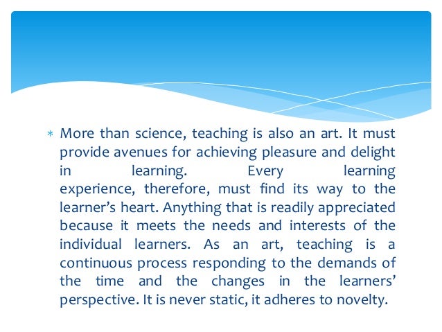 Principles and methods of effective teaching Principles and methods of effective teaching