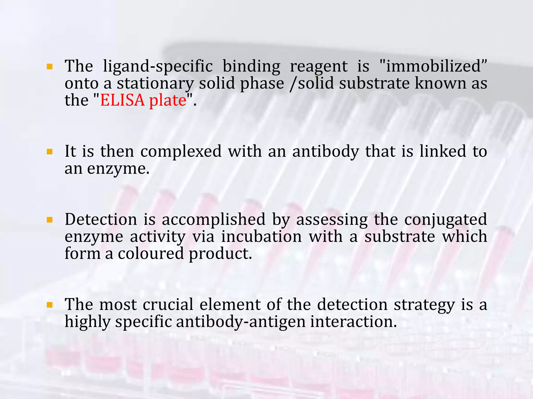 Principles and methods of elisa, fpia, | PPTX
