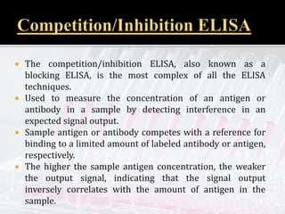 Principles and methods of elisa, fpia, | PPTX