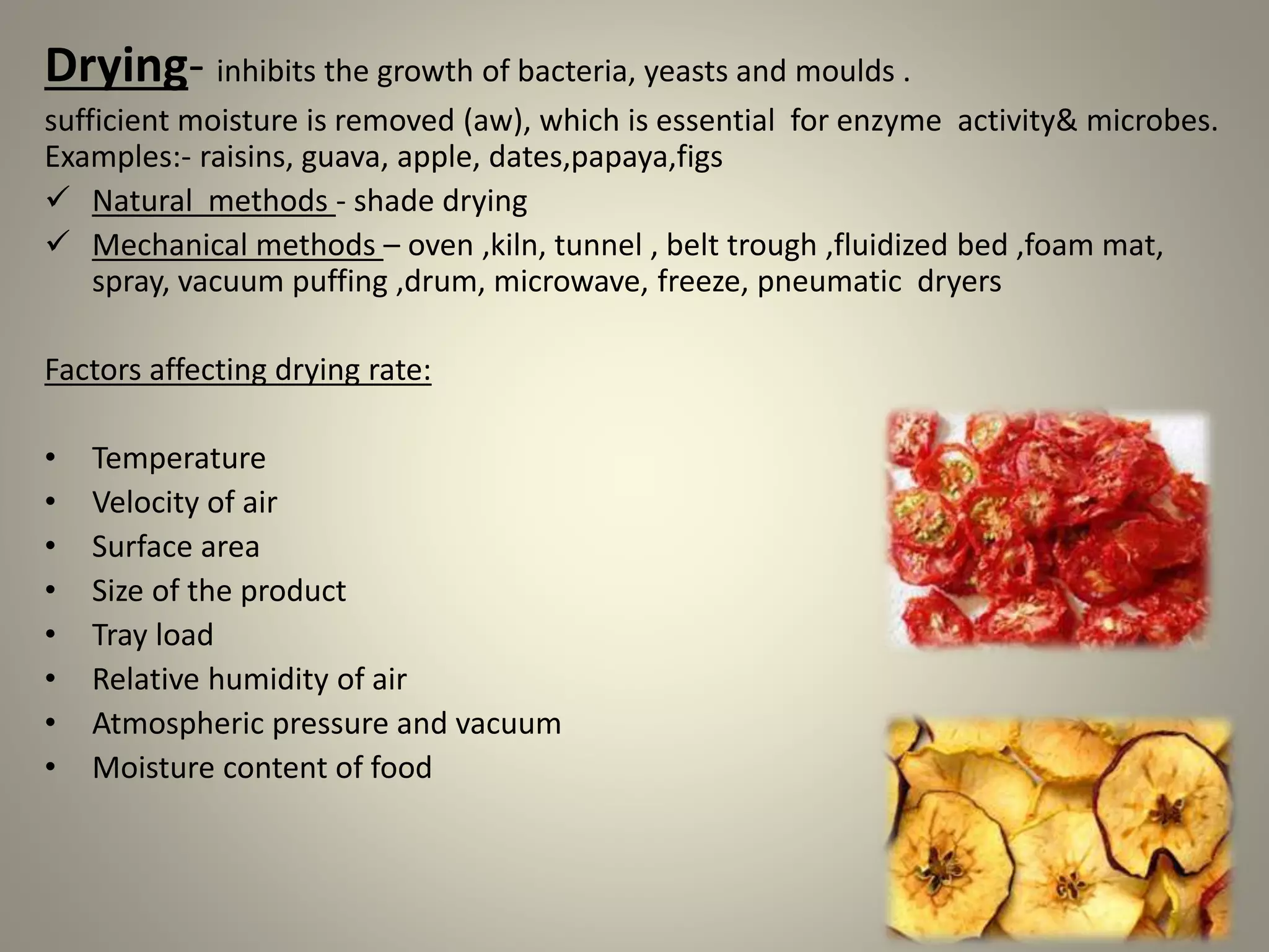 Principles and methods of food preservation | PPTX