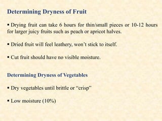 Principles and methods of preservation by drying | PPTX