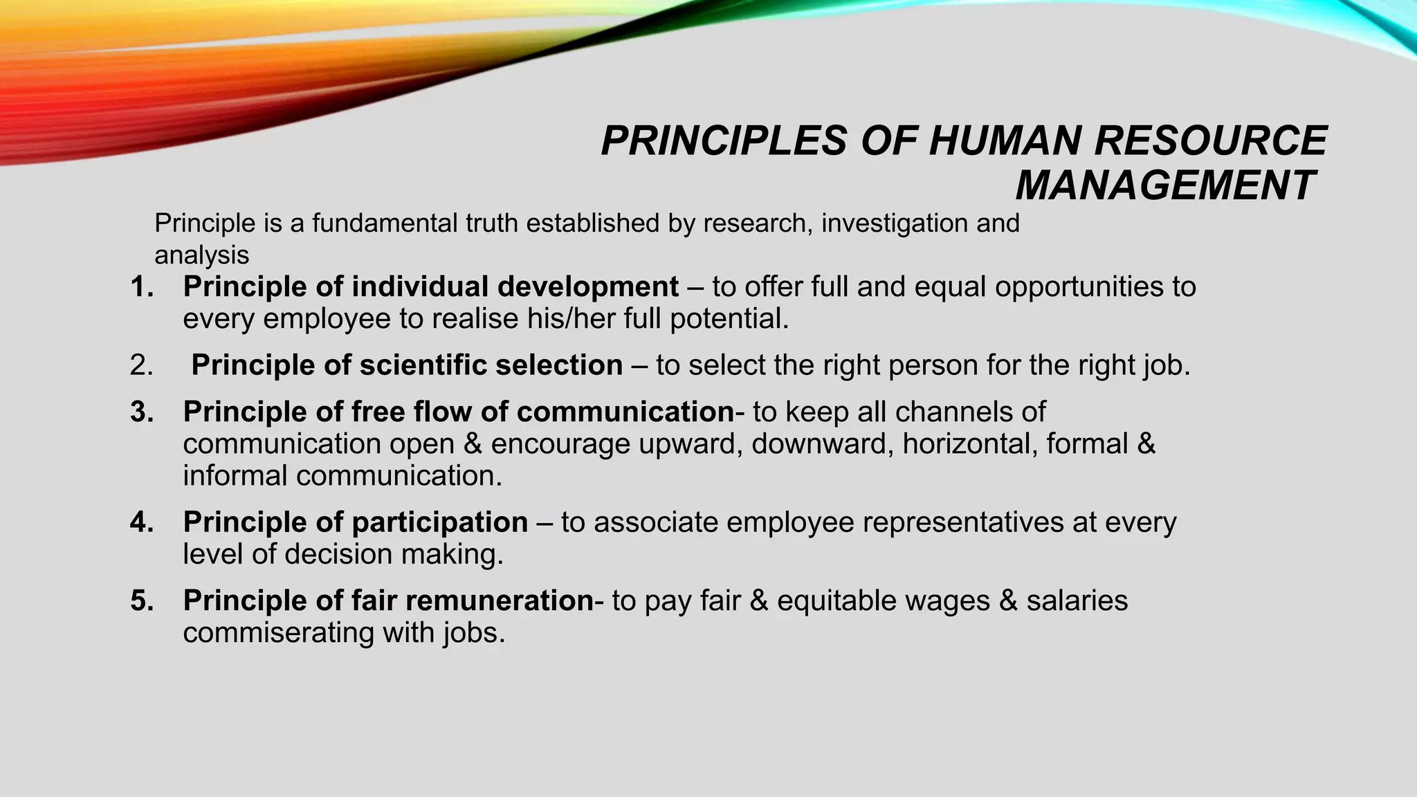 Principles and policies of hrm | PPTX