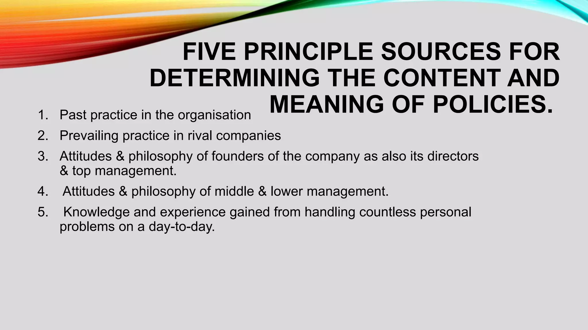 Principles and policies of hrm | PPTX