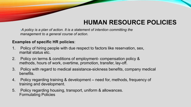 Principles and policies of hrm | PPTX