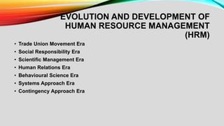 Principles and policies of hrm | PPTX