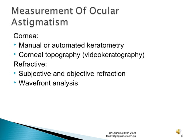 Principles and practice of corneal astigmatic surgery | PPT | Eye and ...