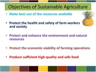 Principles and Practices for Sustainable Fruit Production | PPTX