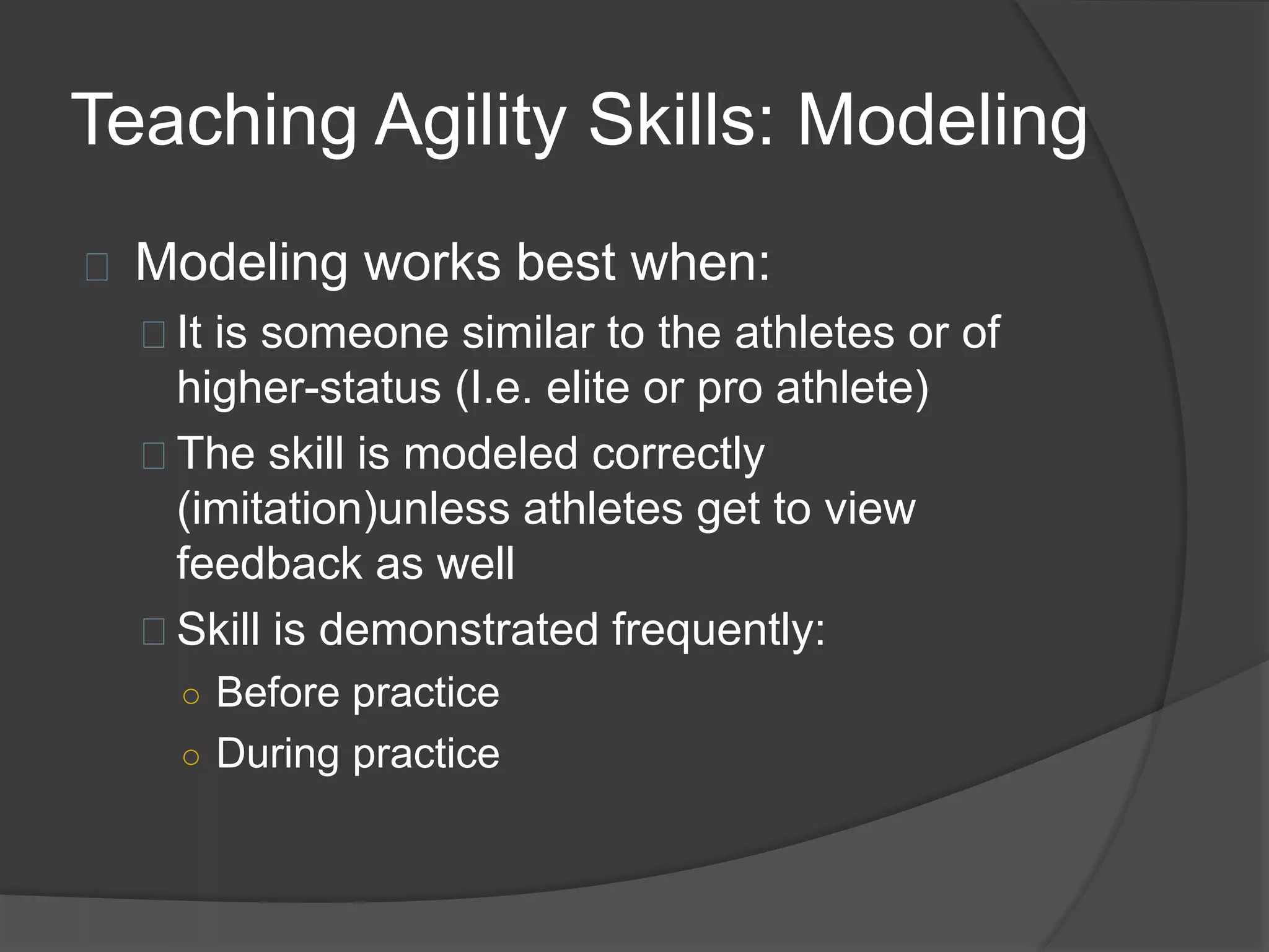 Principles and practices of agility training | PPTX