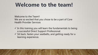 Principles and practices of effective direct supports | PPTX