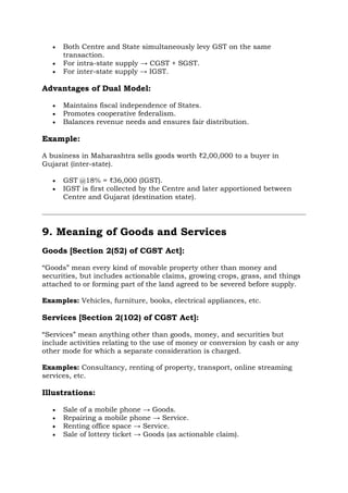 Principles and Practices of GST 2.0 Study material | PDF