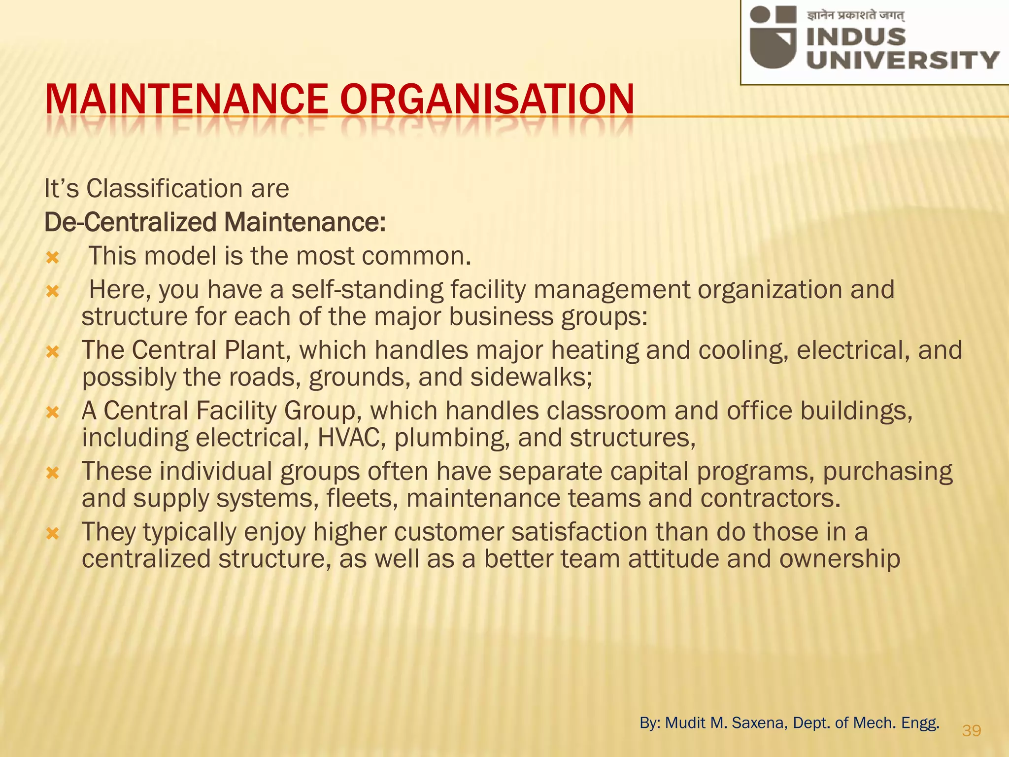 Principles and practices of maintenance planning | PDF