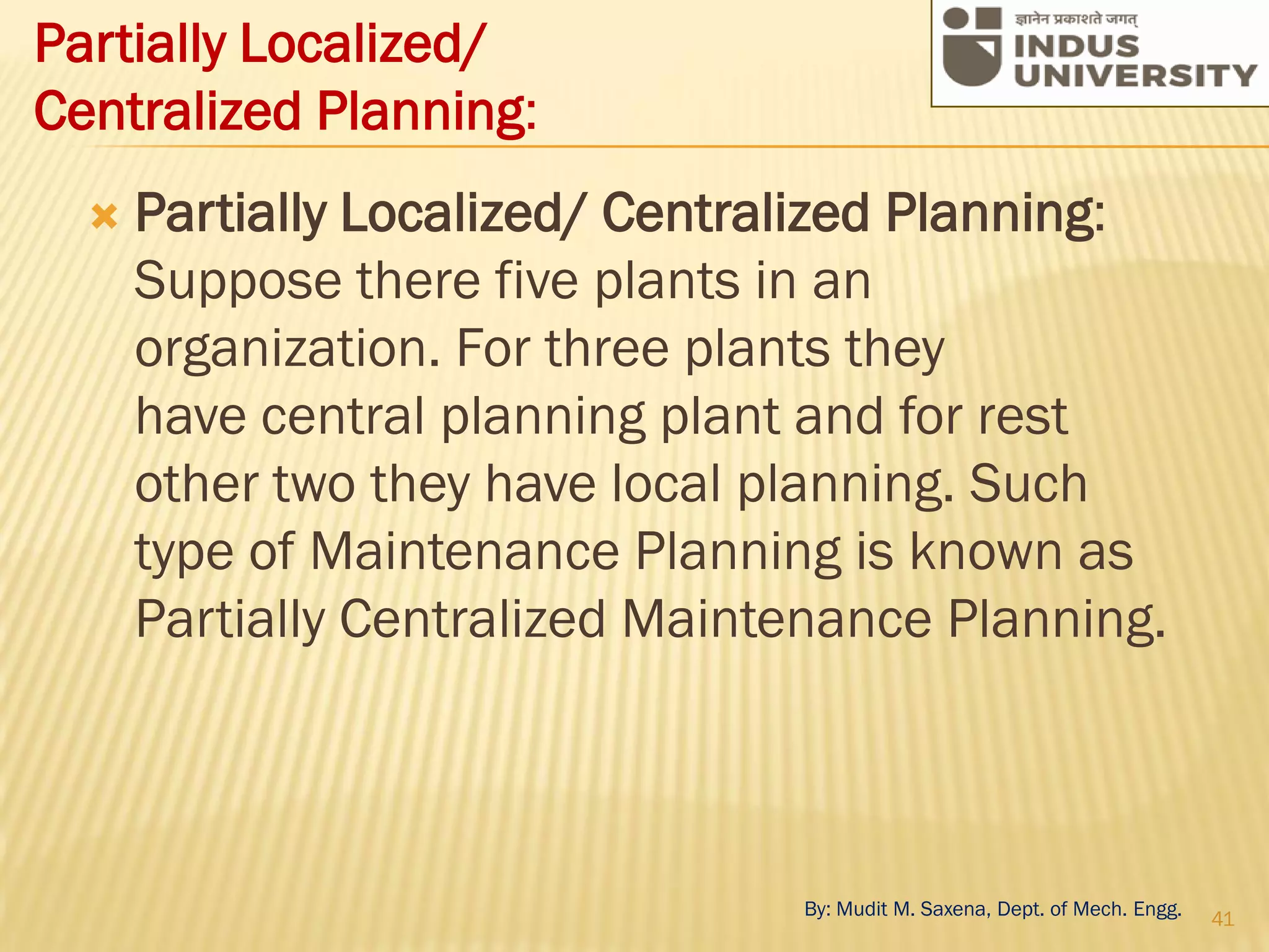 Principles and practices of maintenance planning | PDF