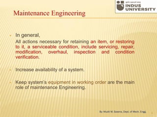 Principles and practices of maintenance planning | PDF