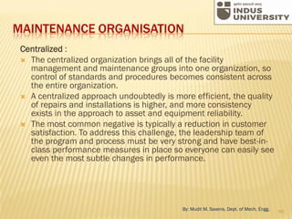 Principles and practices of maintenance planning | PDF