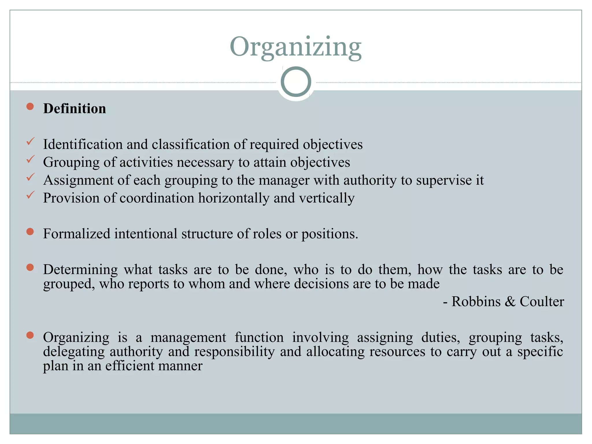 Principles and practices of management | PPT