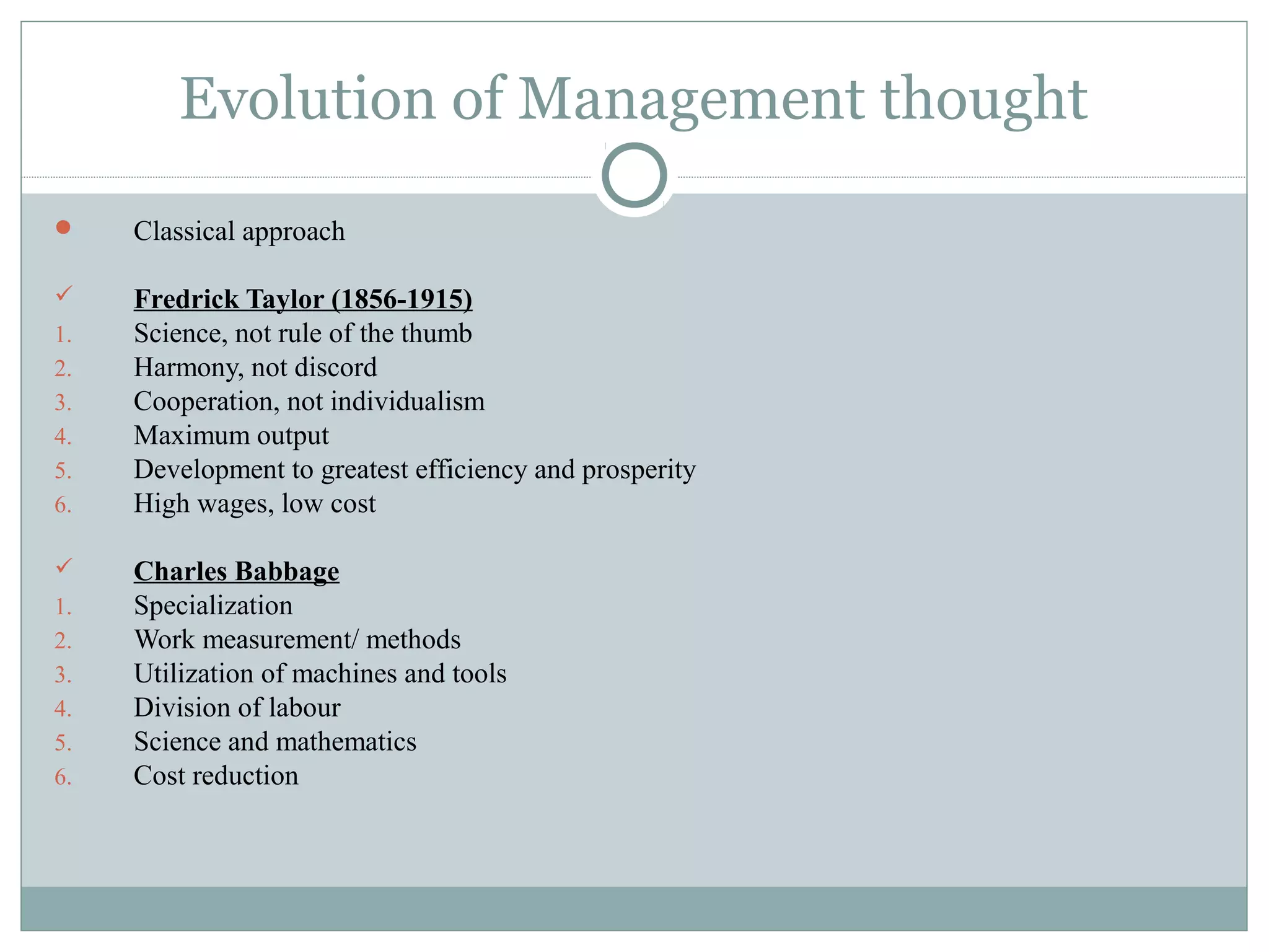 Principles and practices of management | PPT