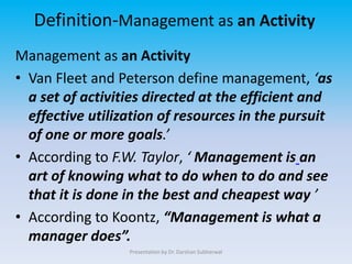 Principles and Practices of management | PPTX